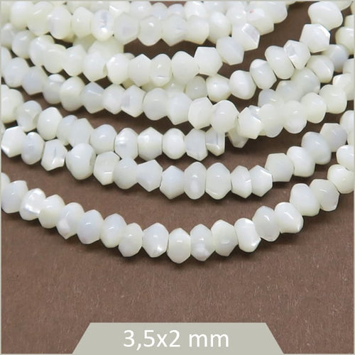 DIY bracelet perles nacre et or